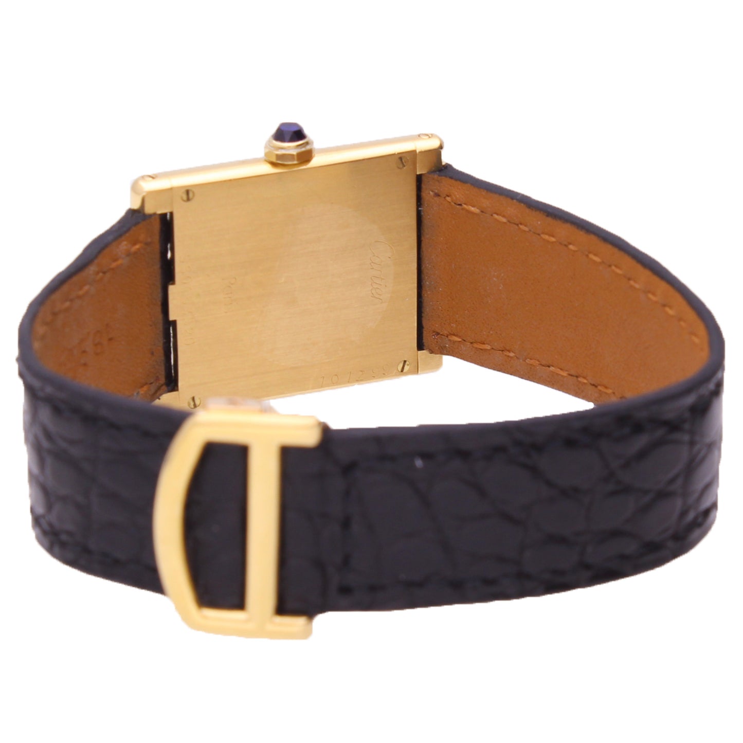 18ct yellow gold Tank LC wristwatch. Made 1960's – Somlo London