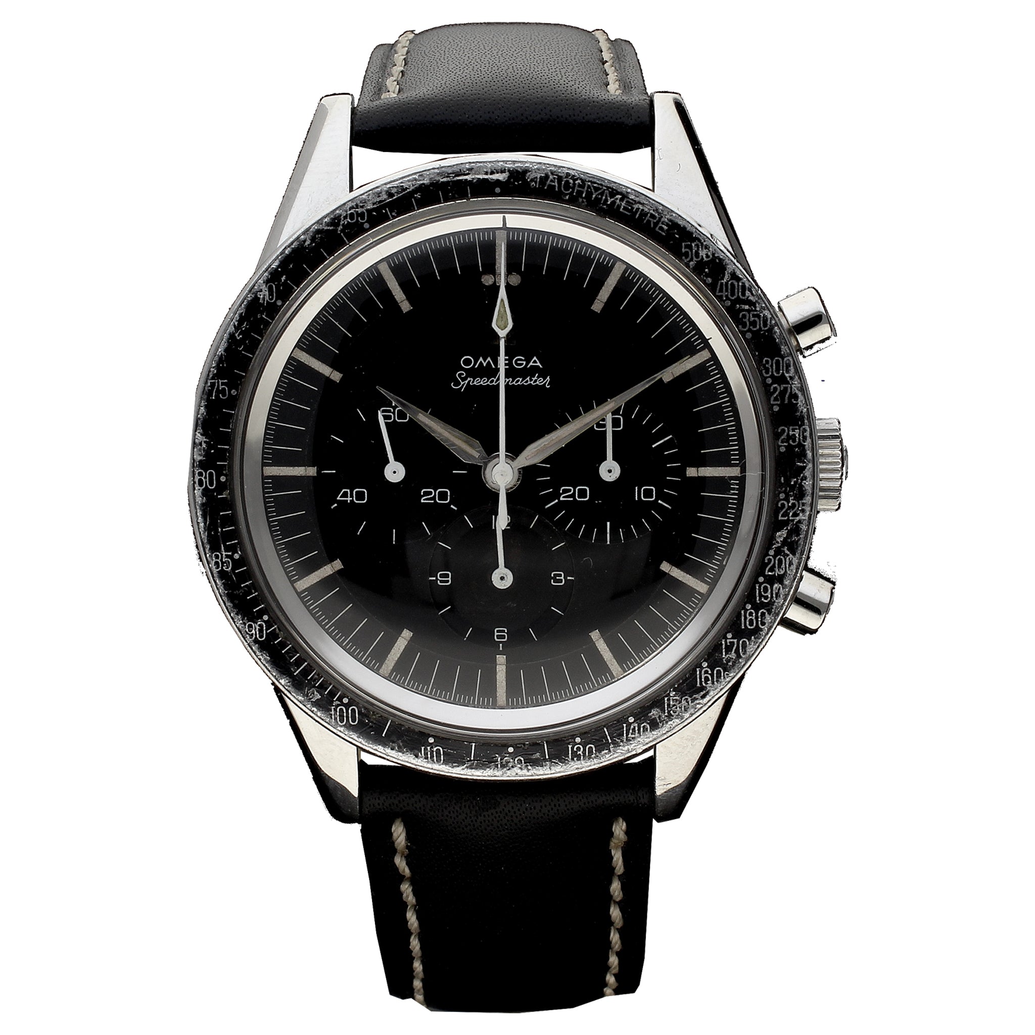 Stainless steel OMEGA Speedmaster ref 2998/4 wristwatch. Made 1963 ...