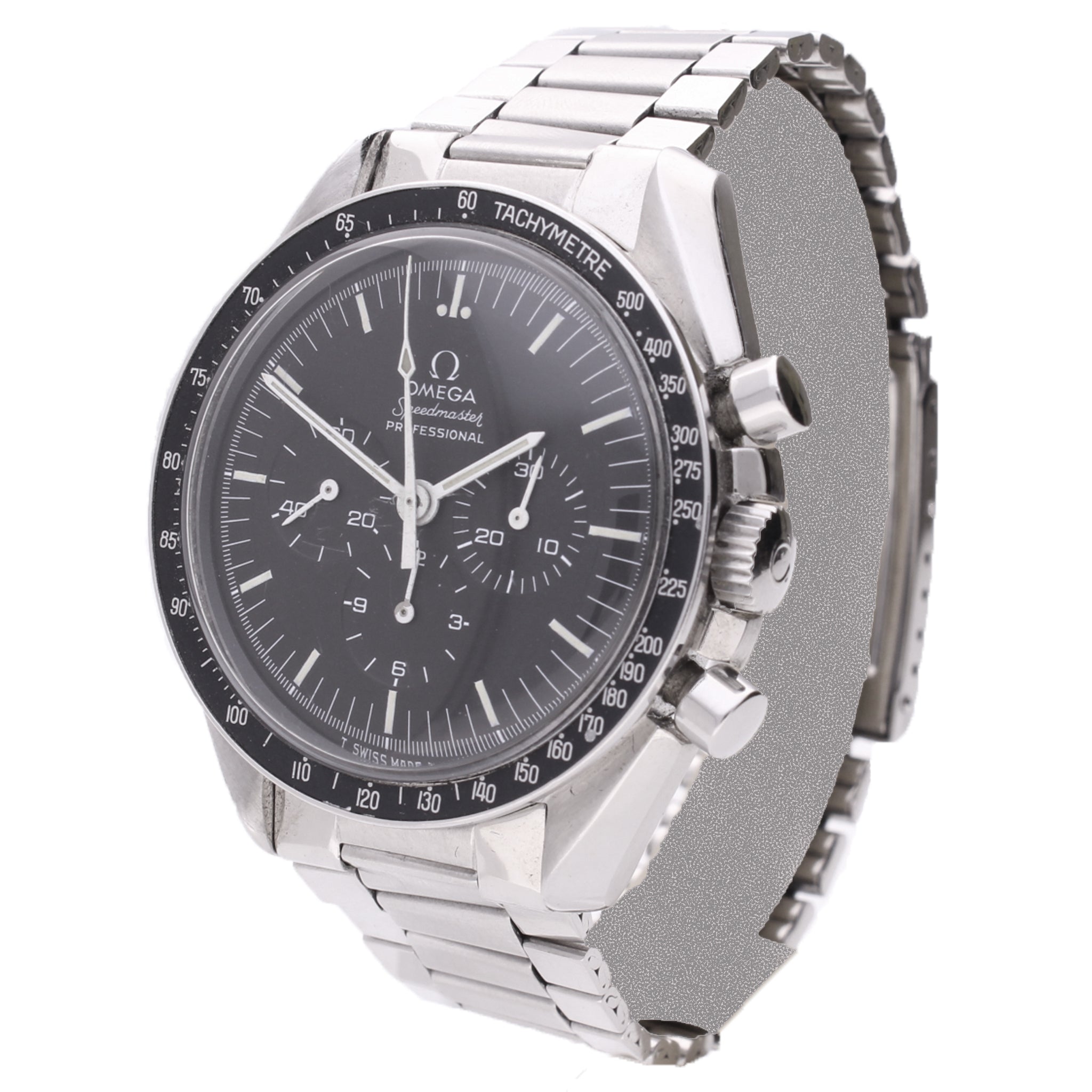 Stainless steel OMEGA reference 145.022 Professional chronograph wrist ...