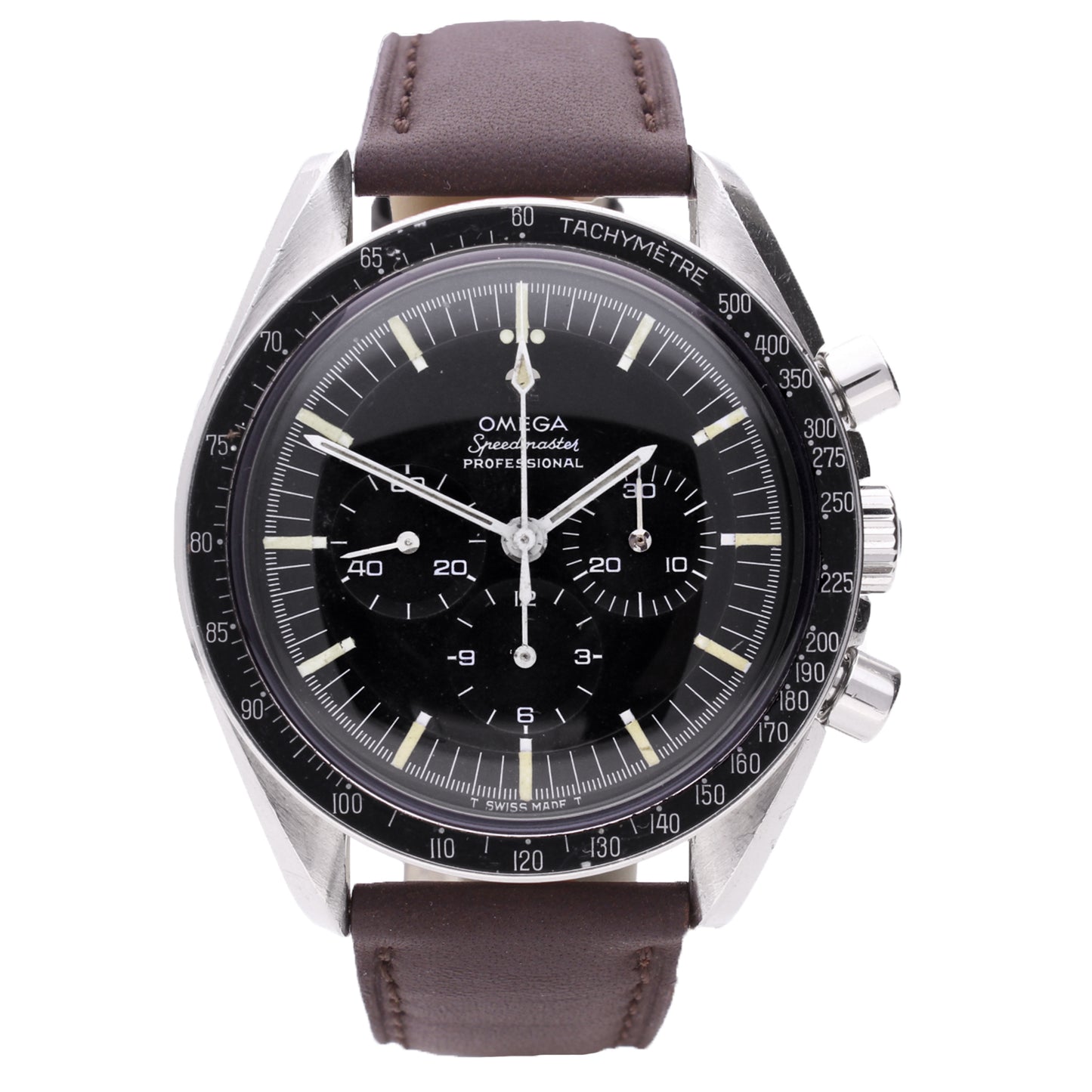Stainless steel OMEGA Speedmaster, reference 145.012 Professional chro ...