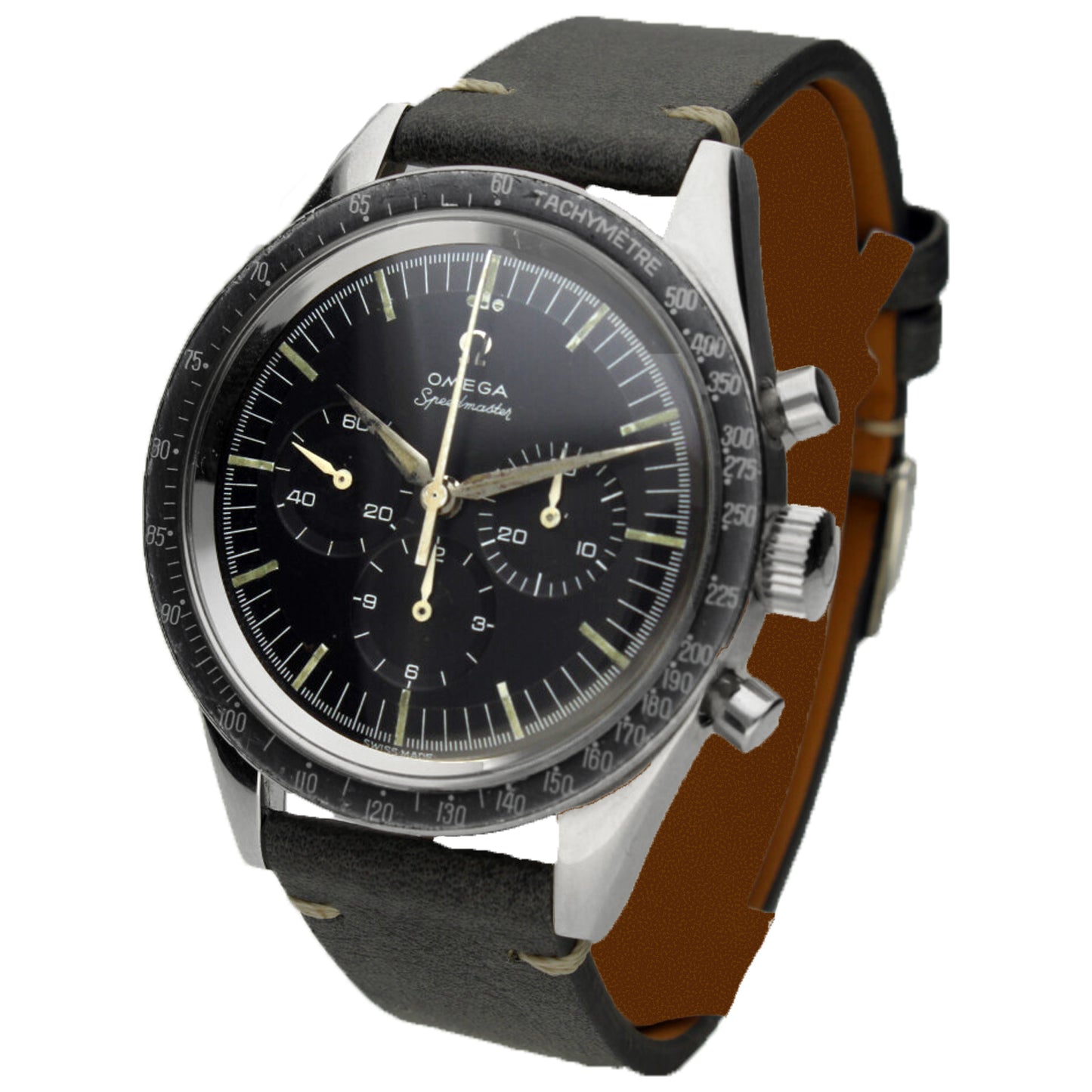Stainless steel OMEGA ref. 2998-3 Speedmaster chronograph wristwatch ...